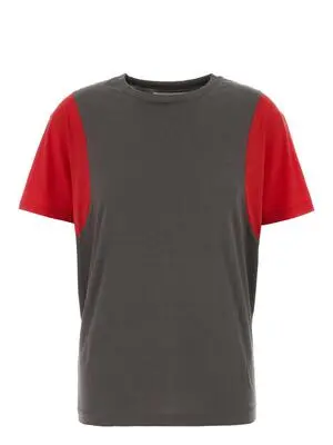 Gimaguas Gimaguas Organic Cotton Draped Sleeve T-Shirt Grey