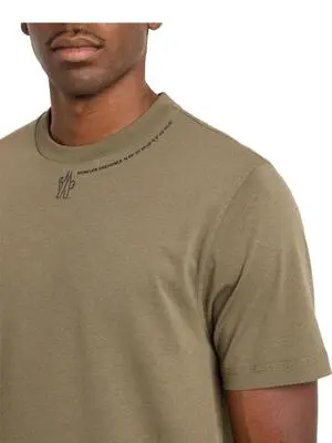 Moncler Apos;s Logo Coordinates Cotton Crewneck T-shirt - Multi