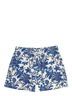 ARRELS BARCELONA Apos;s Floral Regular-fit Swim Shorts - Blue