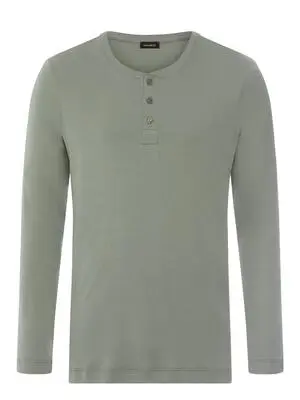HANRO Cozy Comfort Cotton Henley Shirt