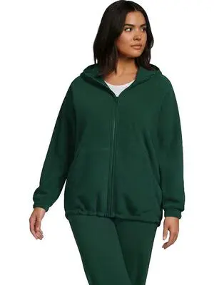 LANDS' END Anyweather Raindefense Fleece Full Zip Jacket - Pine