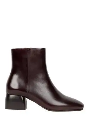 BOBBIES Janis Flat Ankle Boots - Cabernet