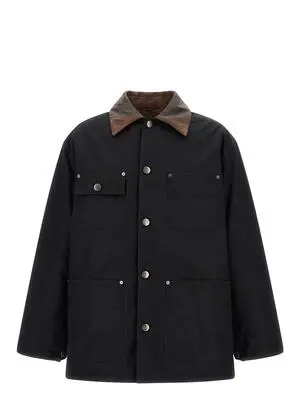 Prada Padded Canvas Jacket Black