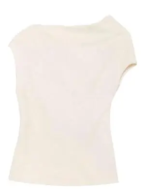 TOTEME Asymmetric Textured Top Neutrals