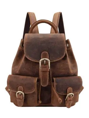 LLOYD BAKER LONDON Camelia Leather Backpack - Brown