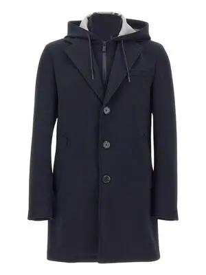MANUEL RITZ Manuel Ritz Hooded Bib Insert Coat Manuel Ritz