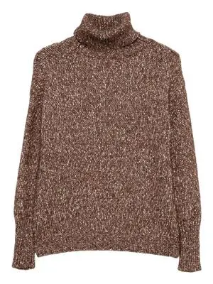 BASE Base Cotton And Wool Turtle-Neck Sweater
