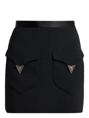 VERSACE Wool Mini Skirt