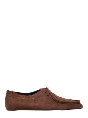 JIL SANDER Suede Moccasin Shoes - Chocolate