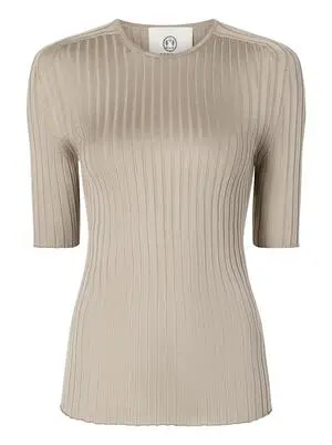 ATTERSEE Ribbed Silk T-shirt
