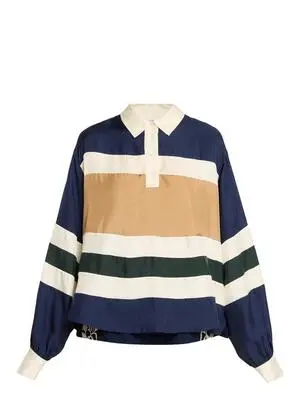 SEA Juliet Stripe Long-sleeve Polo