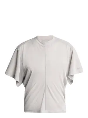 Balenciaga Transparent Jersey Draped T-shirt - Graphite