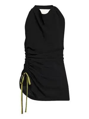 Proenza Schouler Melia Crinkle Halter Top - Black