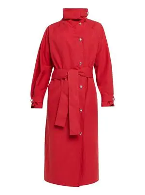 Proenza Schouler White Label Corey Belted Trench Coat - Brick