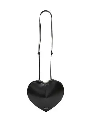 Alaïa Le Coeur Crossbody Bag In Lux Leather Noir