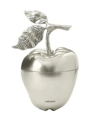Cult Gaia Mela Sculptural Apple Clutch Bag - Silver