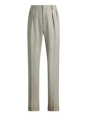 Ralph Lauren Purple Label Gregory Hand-tailored Wool Trousers - Grey