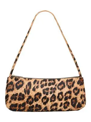 MANSUR GAVRIEL Gaia Calf Hair Baguette Shoulder Bag - Leopard