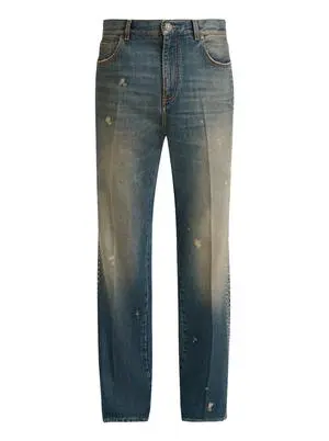 AMIRI Ma Fit Star Studded-trim Jeans