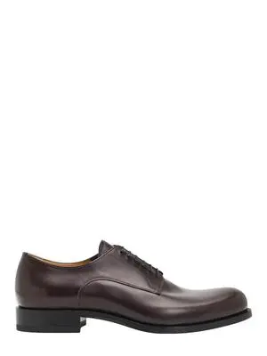 CHRISTIAN LOUBOUTIN Moustachou Red-sole Leather Derby Shoes - Cosme
