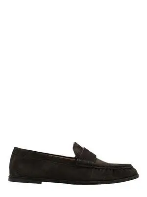 STUART WEITZMAN Spencer Suede Penny Loafers - Shadow
