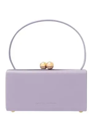 Carolina Herrera Mimi Kiss-lock Leather Top-handle Bag - Violeta