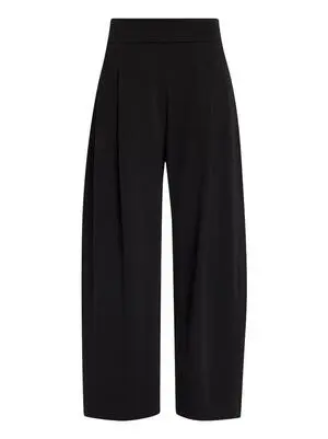 Lafayette 148 New York Walker Cropped Barrel-leg Pants - Black