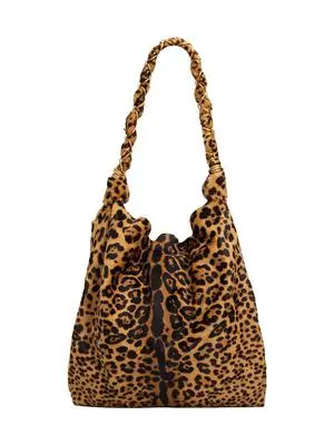 Saint Laurent Amalia Medium -print Pony Hair Shoulder Bag - Leopard