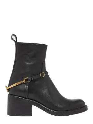 Chloé Dakota Leather Ankle Booties - Black