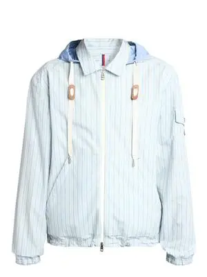 Moncler Havas Stripe Full-zip Hooded Shirt Jacket Multi