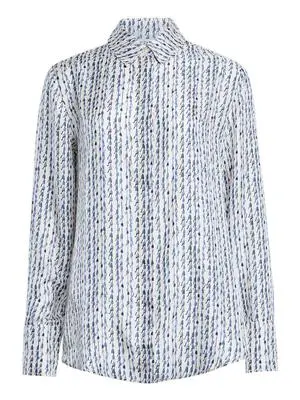 Altuzarra Chika Silk Button-front Top - Blue