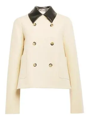 Altuzarra Harburg Cropped Double-breasted Jacket Opal