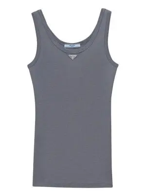 Prada Cotton Jersey Tank Top F0276 Acci