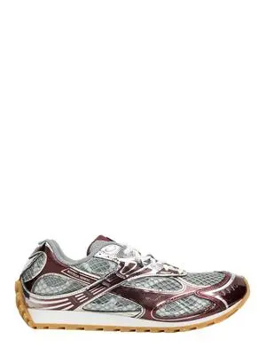 Bottega Veneta Orbit Technical Fishnet Sneakers Red/silver