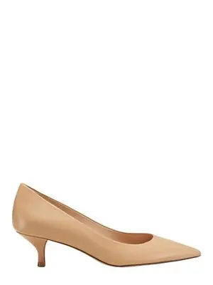STUART WEITZMAN 50mm Power Leather Pumps - Adobe