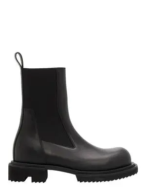 Rick Owens Beatle Gabe Leather Chelsea Boots - Black