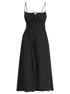 Ciao Lucia Gabriela Cotton Midi Dress - Black