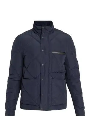 MONCLER Aquaflect Quilted Leather-trim Jacket