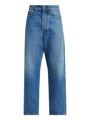 MONCLER Washed Cotton Jeans