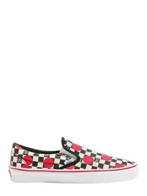 Valentino Garavani X Vans Big Dots & Vlogo Checkerboard Classic Slip-on Sneakers - Yellow Multi