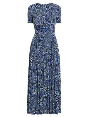 Ulla Johnson Sabine Short-sleeve Jersey Maxi Dress - Lapis