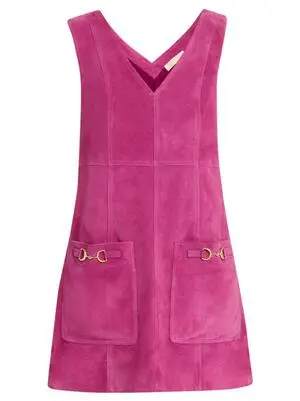 Ulla Johnson Sloane Suede Mini Dress - Iris