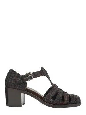 Church's 50mm Kelsey Plaid Tweed Fisherman Sandals - Ebano