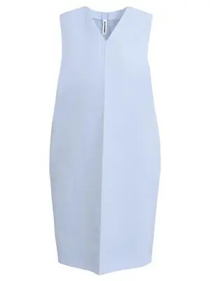 JIL SANDER V-neck Sleeveless Shift Dress - Juniper