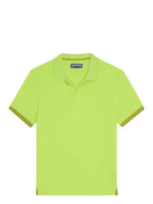 Vilebrequin Organic Cotton Pique Contrast-trim Polo Shirt - Acide