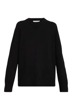 THE ROW Sibem Wool-cashmere Crewneck Sweater - Black