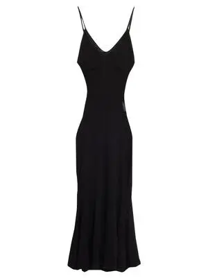 Givenchy Openwork Knit Midi Dress - Black
