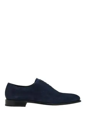 FERRAGAMO Angiolo Tramezza Suede Oxfords - Blue