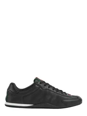 Gucci Shift Leather Low-top Sneakers Black