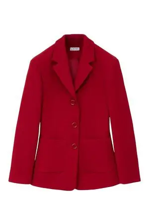 Loewe Wool-blend Single-breasted Jacket - Red